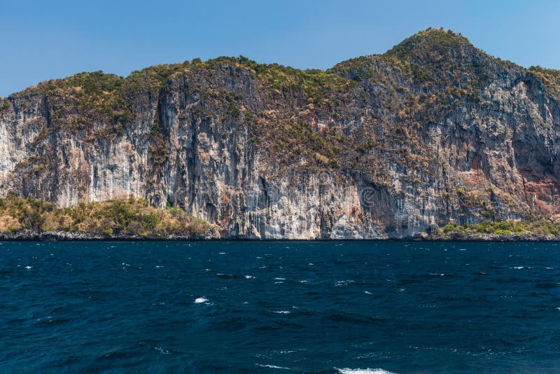 Tropical cliff stock photo. Image of resort, exotic, serenity - 49816310