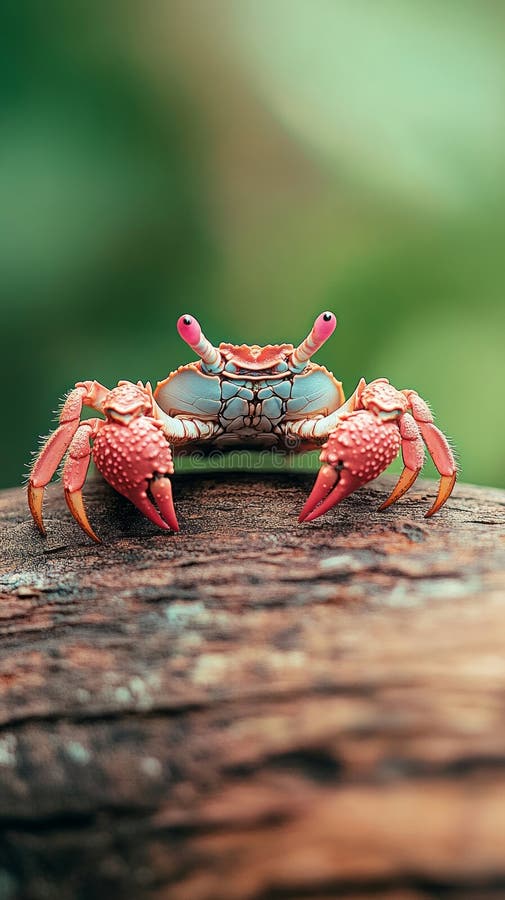 This Tropical Crab, with Striking Colors and Unique Patterns, Rests on ...