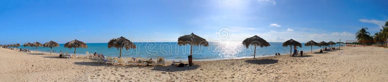 Tropical cuban beach stock photo. Image of ocean, horizon - 8975358
