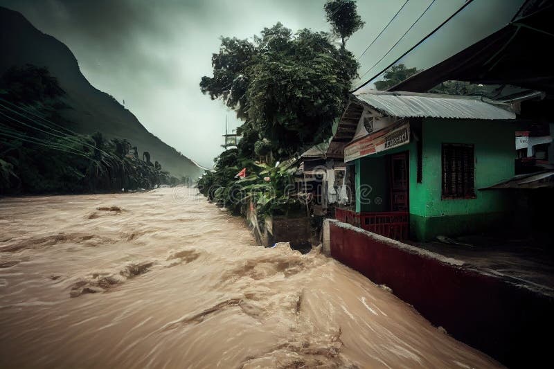 Tropical Cyclone with Intense Rainfall, Causing Flash Floods and ...