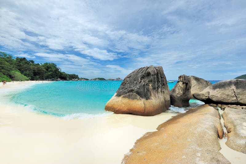 Tropical Desert Island Beach Stock Image - Image of sand, stones: 18771417