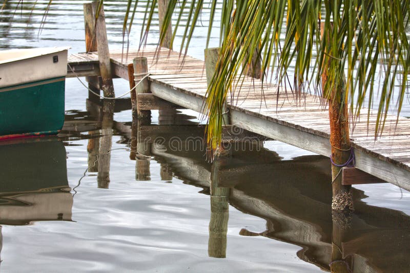 Tropical dock stock photo. Image of destination, clouds - 2191590