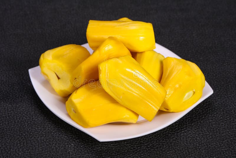 Tropical Exotic Fruit - Jackfruit Tree Stock Photo - Image of isolated ...