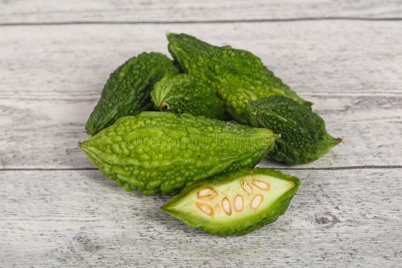 Tropical Exotic Vegetable - Bitter Melon Stock Photo - Image of baby ...
