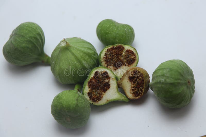 Tropical Fig Fruit Slice with Freshness Stock Photo - Image of produce ...