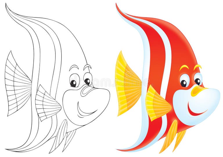 Tropical Fish Outline Stock Illustrations – 15,633 Tropical Fish ...