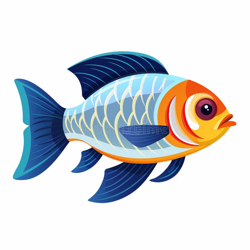 Tropical Fish Art Aquatic Wonder Stock Illustration - Illustration of ...