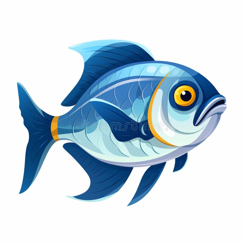 Tropical Fish Illustrations for Kids Coloring Books Stock Illustration ...