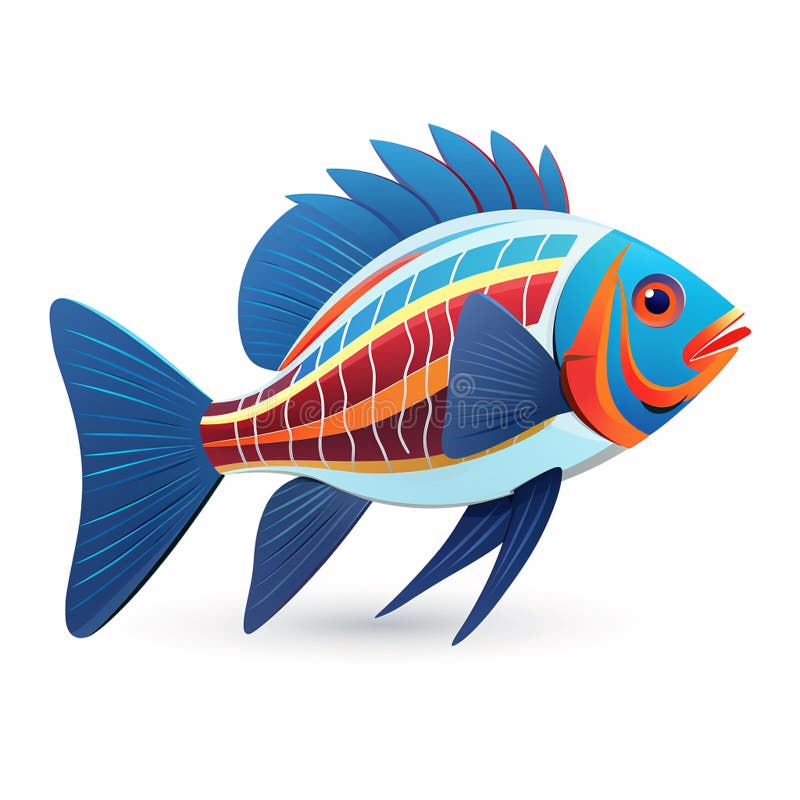 Tropical Fish Magic Artistic Illustration Stock Illustration ...