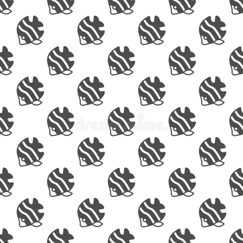 Tropical Fish Solid Seamless Pattern, Eco Tourism Theme. Vector ...