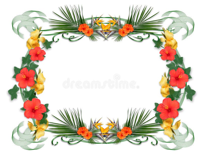 Tropical Luau Border