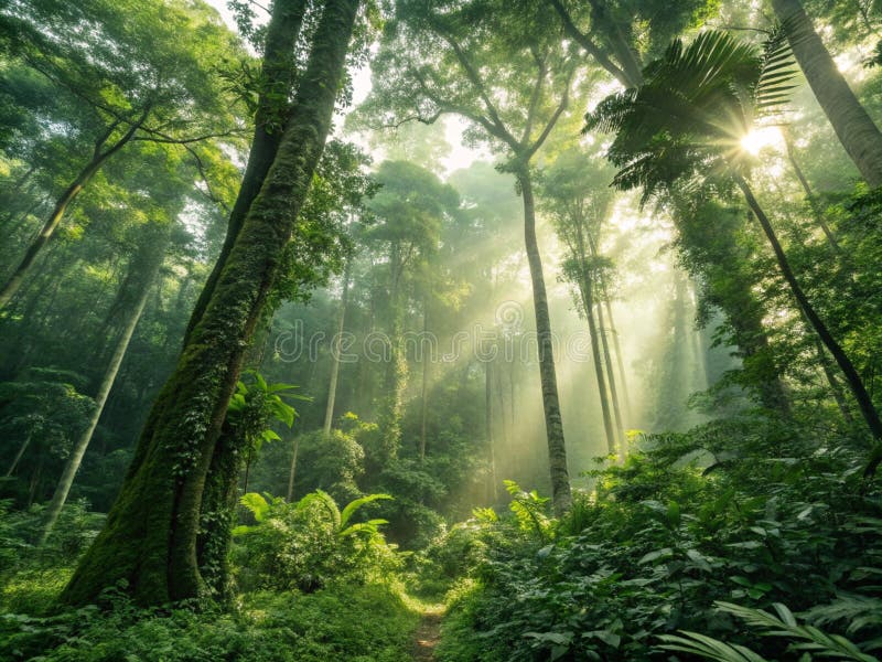 Tropical Forest Canopy – Earth Day Concept for Wild Ecosystem Conservation Stock Image - Image ...