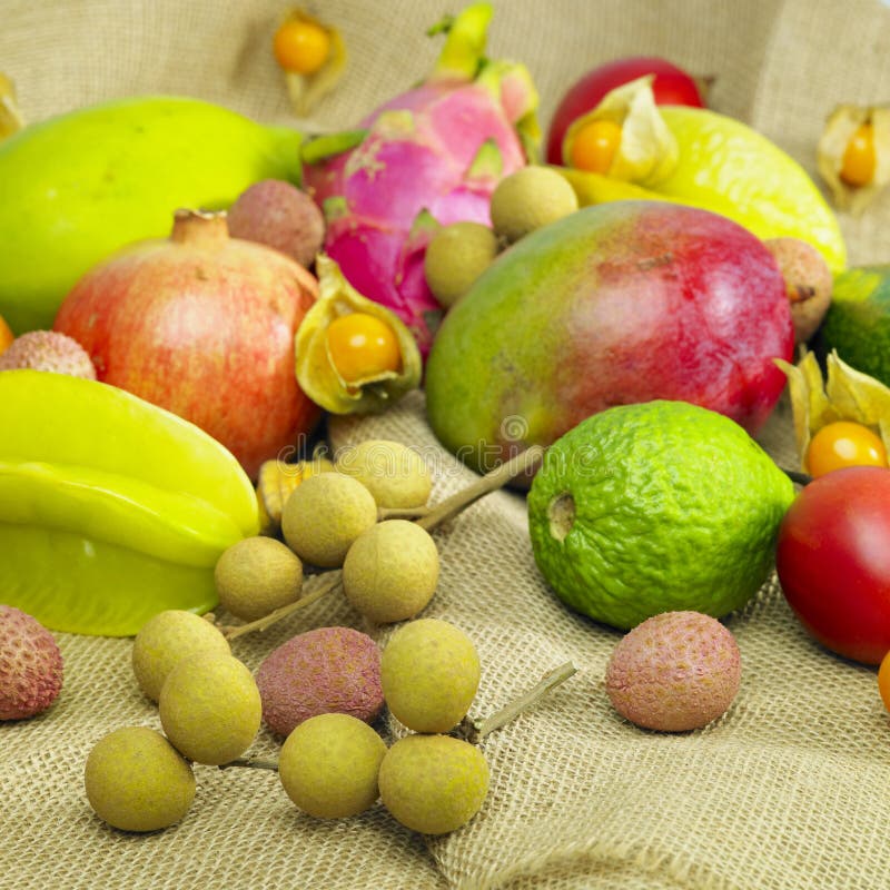 Tropical fruit stock image. Image of abundant, abundance - 17237747
