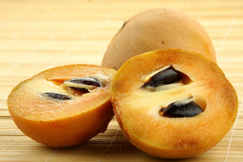 Tropical Fruit-Chikoo stock image. Image of background - 42420185