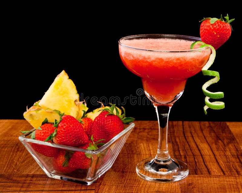 Tropical fruit cocktail stock image. Image of girly, hour - 24145283