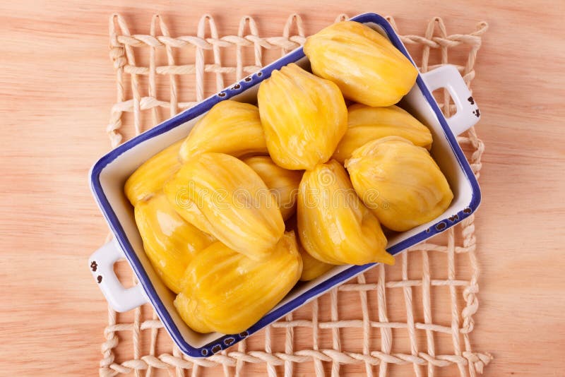 Tropical Fruit Jackfruit Jakfruit, Jack, Jak in Bowl Stock Photo ...