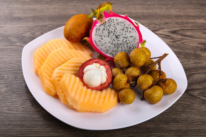 Fruit mix stock photo. Image of healthy, ripe, longan - 111961364