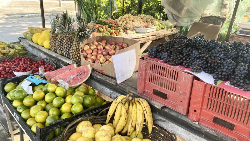 Fruits and Vegetables in a Popular Fair Tent Stock Image - Image of ...