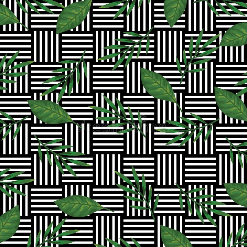 Tropical and Geometric Lines Texture Background Stock Illustration ...