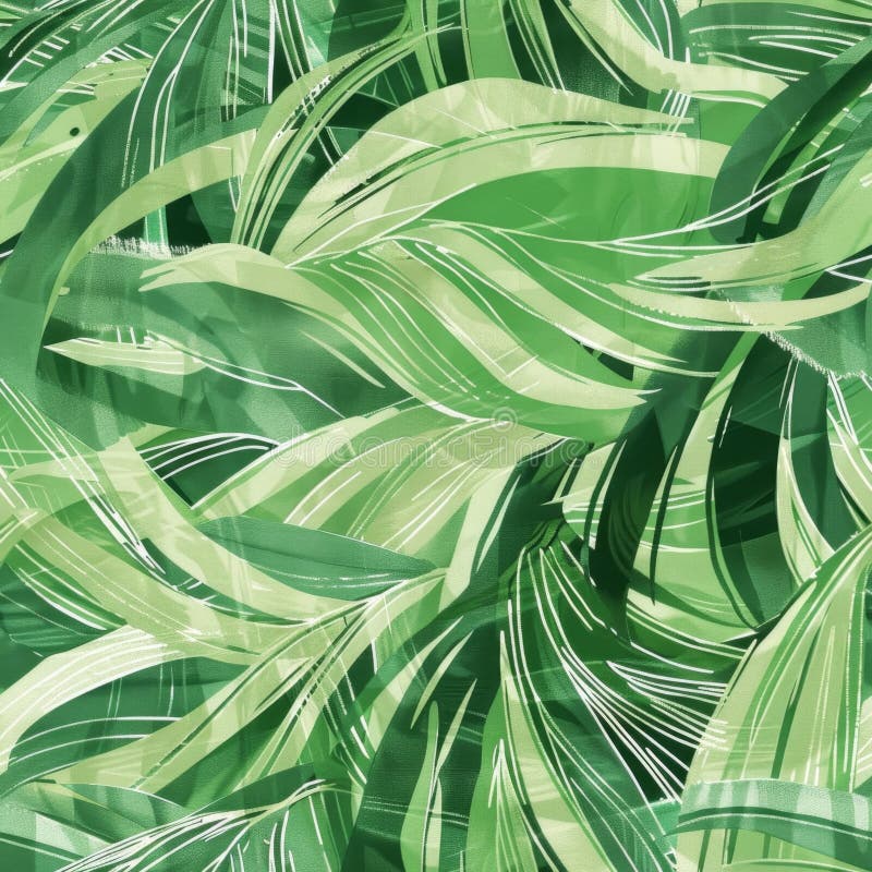 Tropical Green Palm Leaf Pattern for Fresh Summer Design Stock Photo ...