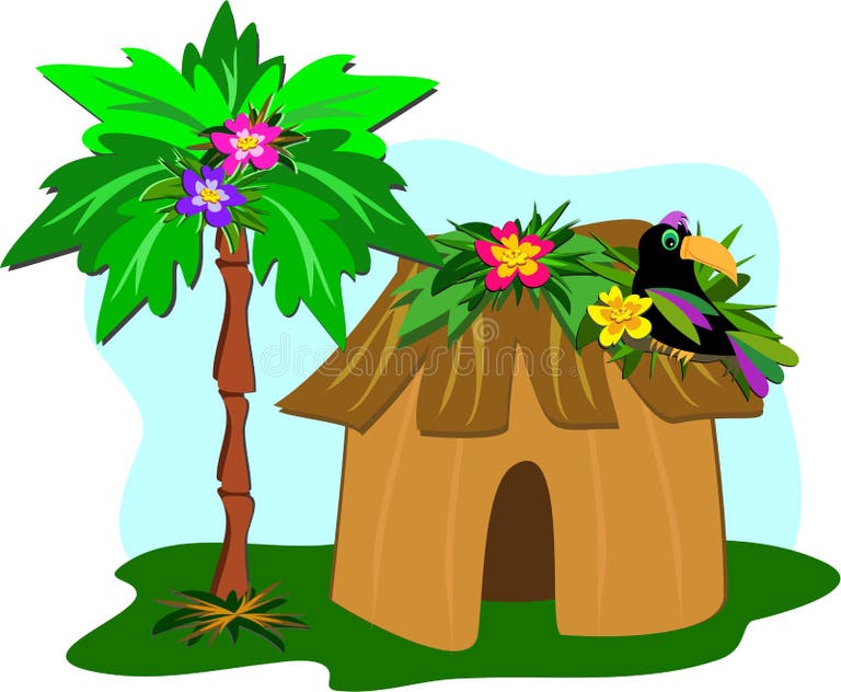 Tropical Hut Palm Tree Stock Illustrations – 3,210 Tropical Hut Palm ...