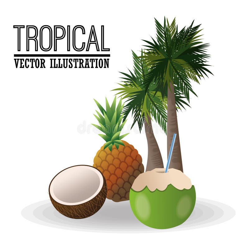 Tropical icon design stock vector. Illustration of vector - 67622545