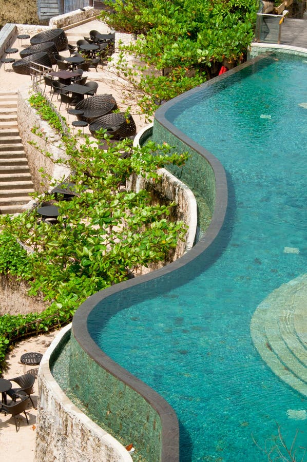 Tropical Infinity Pool stock photo. Image of aerial, beach - 18398832