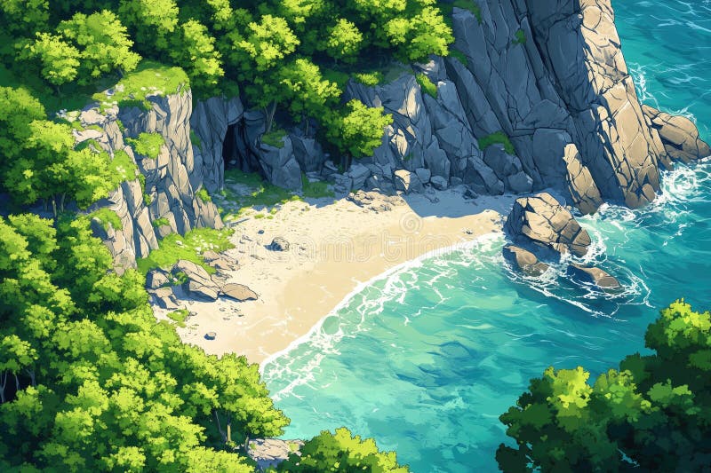 Tropical Island Beach RPG Map - Jungle Shore Battlemap for Fantasy ... Tropical Island Beach RPG Map - Jungle Shore Battlemap for Fantasy ...