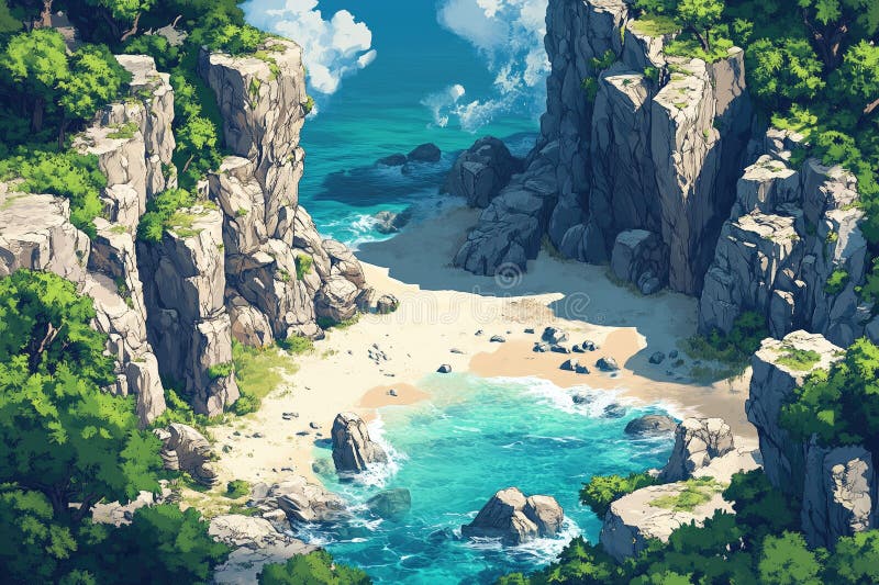 Tropical Island Beach RPG Map - Jungle Shore Battlemap for Fantasy ... Tropical Island Beach RPG Map - Jungle Shore Battlemap for Fantasy ...