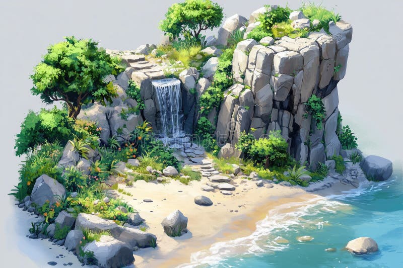 Tropical Island Beach RPG Map - Jungle Shore Battlemap for Fantasy ... Tropical Island Beach RPG Map - Jungle Shore Battlemap for Fantasy ...