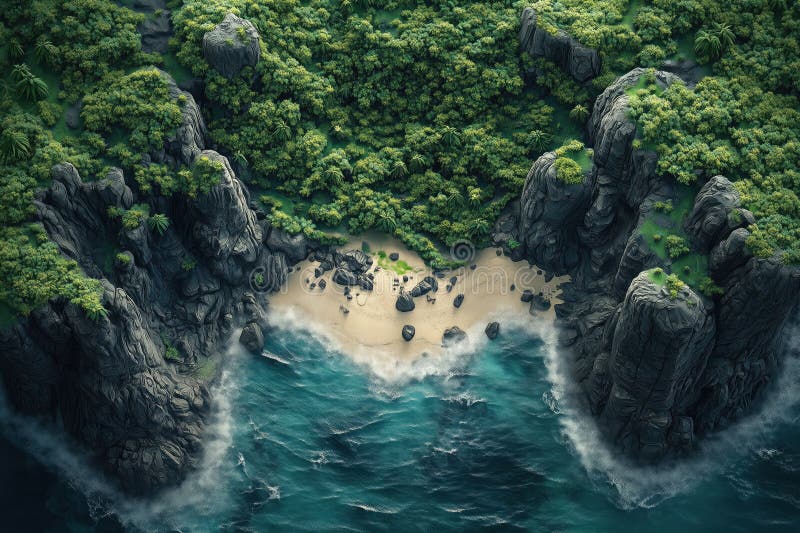 Tropical Island Beach RPG Map - Jungle Shore Battlemap for Fantasy ... Tropical Island Beach RPG Map - Jungle Shore Battlemap for Fantasy ...