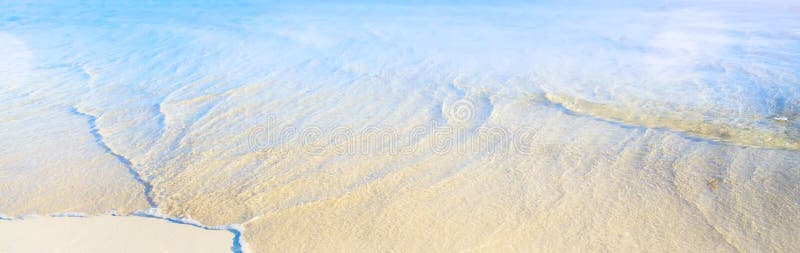 Tropical Island Beach; Sand and Waterâ€™s Edge Stock Photo - Image of ...