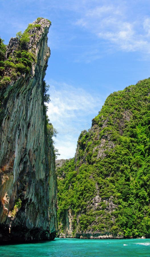 Tropical Island Cliffs Picture. Image: 14099370