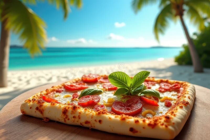 Tropical Island Pie stock illustration. Illustration of dish - 369784126