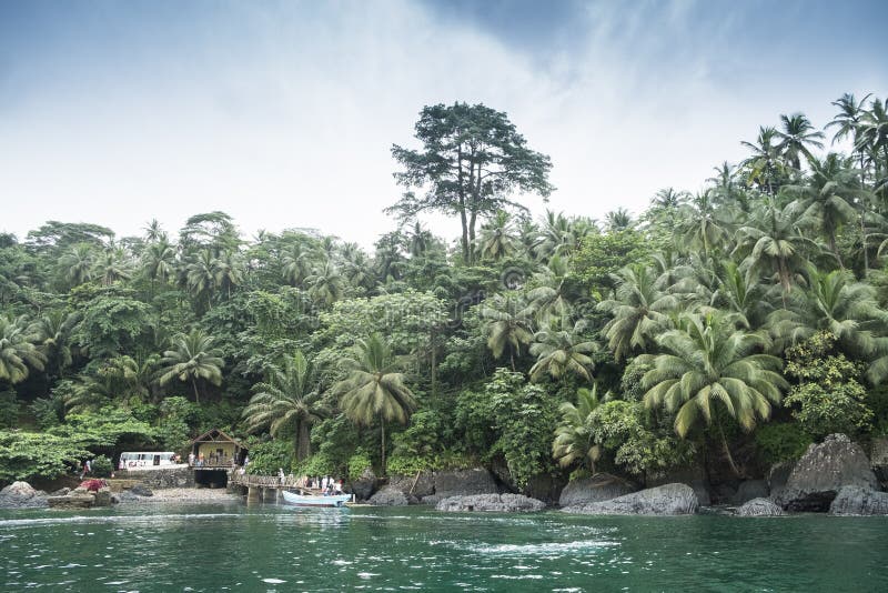 Tropical Island of Sao Tome Stock Image - Image of escape, blue: 87465979