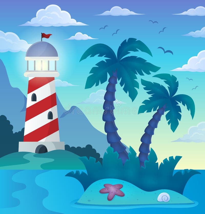 Tropical Island Theme Image 5 Stock Vector - Illustration of starfish ...