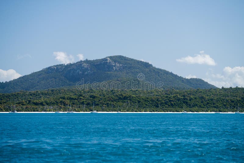 Tropical Islands and Super Yachts in Queensland Australia Stock Image ...