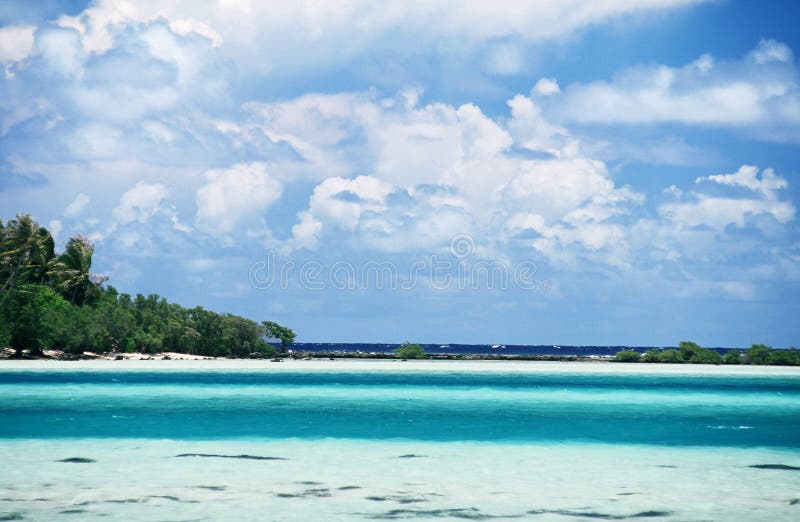 Tropical Lagoon Turquoise Blue Stock Image - Image of holidays ...