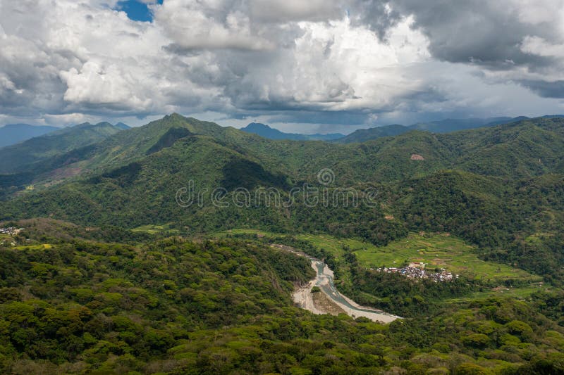 Tropical Landscape with Mountains. Sumatra, Indonesia. Stock Photo ...