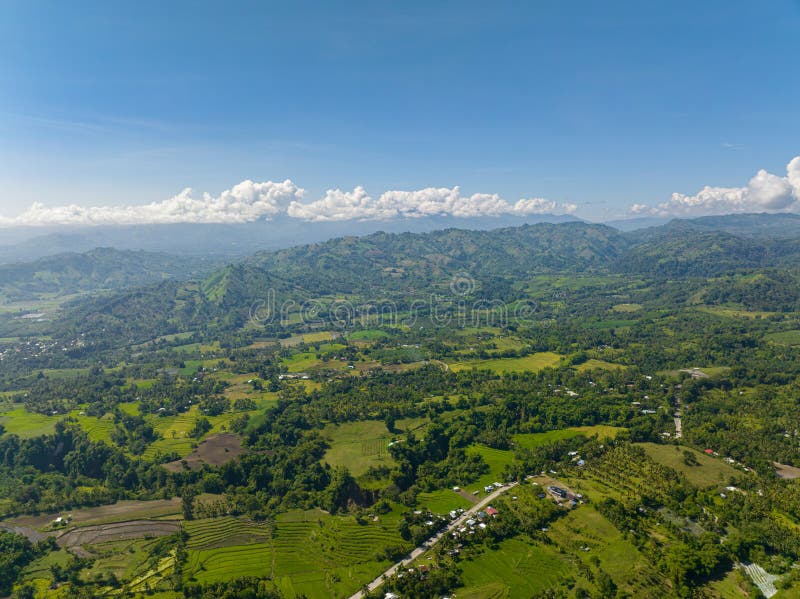 Tropical Landscape with Tropical Mountain in Mindanao, Philippines ...