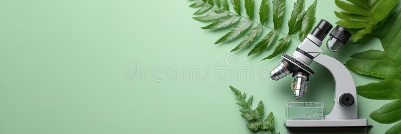 Tropical Leaf Analysis Microscopy on Green Mat Scientific Exploration ...