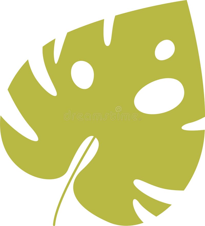 Tropical Leaf Icon stock vector. Illustration of element - 328582922