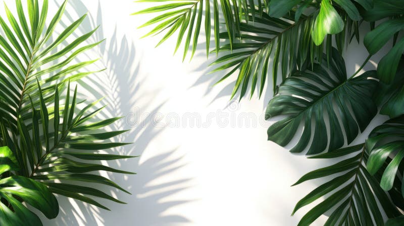 Tropical Leaf Overlay, Natural Tropical Leaves Create a Beautiful ...