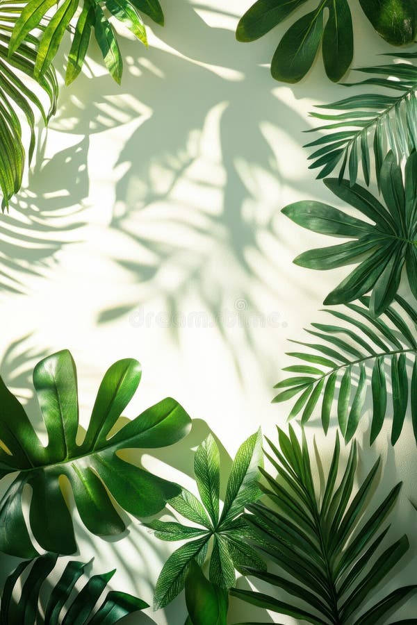 Tropical Leaf Overlay, Natural Tropical Leaves Create a Beautiful ...