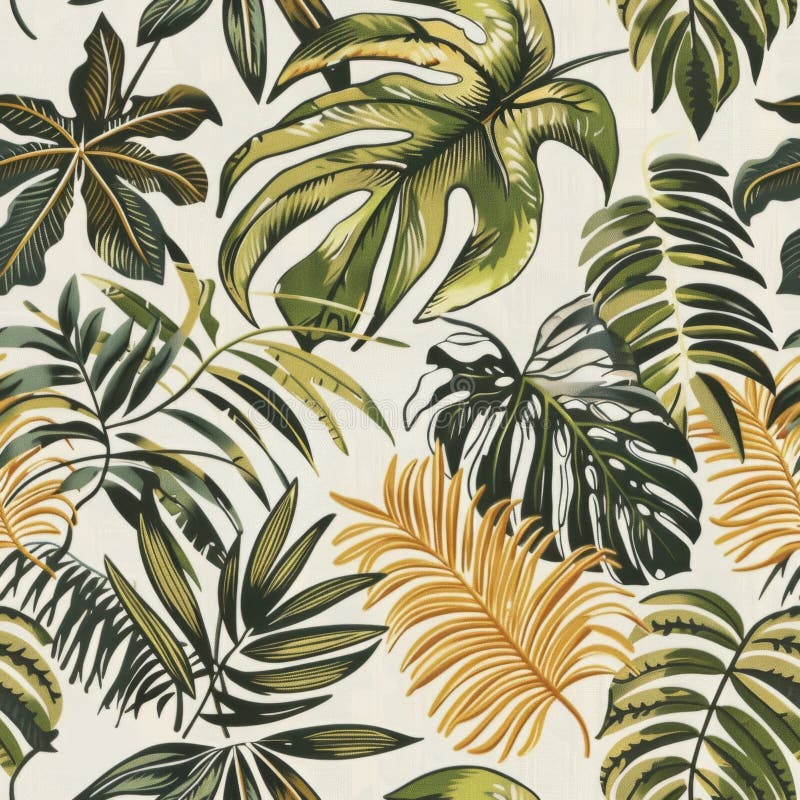 Tropical Leaf Patterns - Vibrant Botanical Wallpaper Design Stock Photo ...