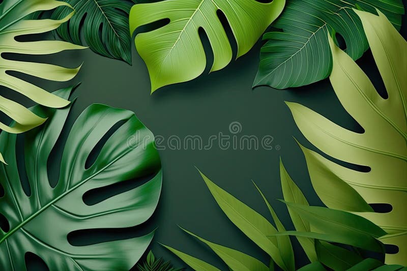 Tropical Leave Illustration Stock Illustration - Illustration of jungle ...