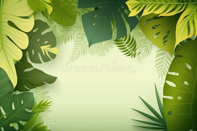Tropical Leave Illustration Stock Illustration - Illustration of ...
