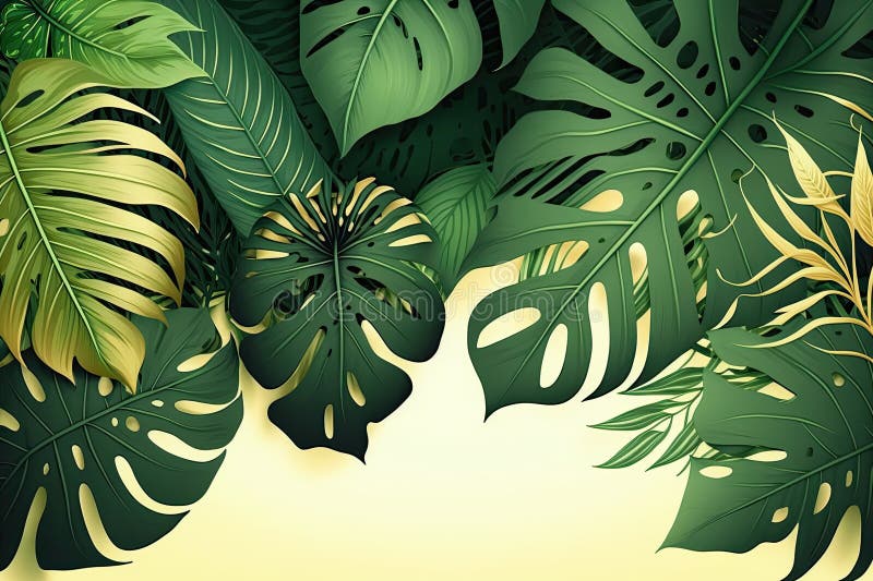 Tropical Leave Illustration Stock Illustration - Illustration of ...