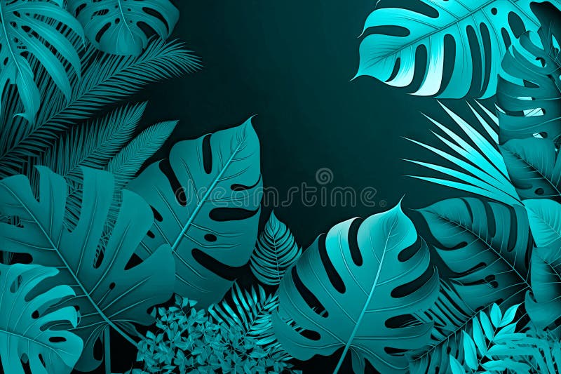 Tropical Leave Illustration Stock Illustration - Illustration of leaf ...
