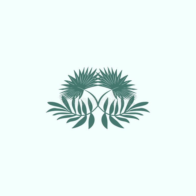 Tropical Leave Vector Image.decoration Art Shape and Logo Vector Stock ...